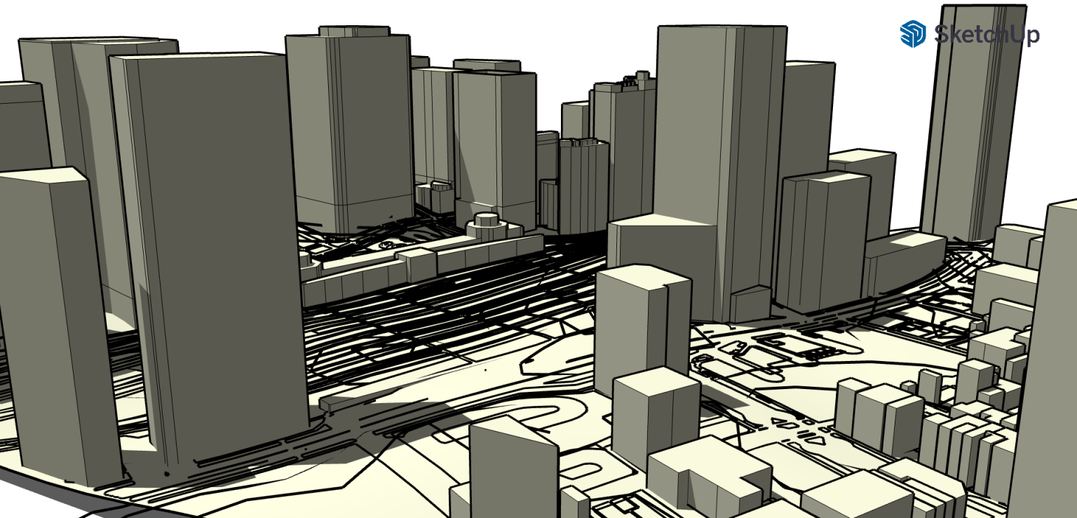 【スケッチアップ】CADMAPPERで3D敷地データを作成する方法 - 建築士と学ぶプログラミング